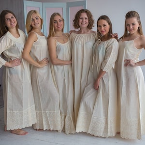 Long Ivory Eyelet Nighties for Every Woman Who Loves a Comfortable ...