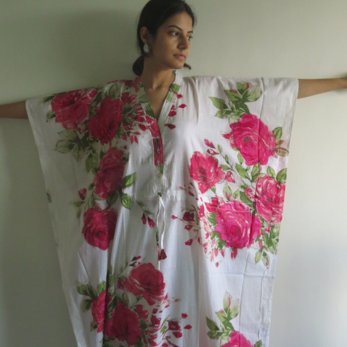 White Pink Floral Nursing Maternity Hosptial Gown Delivery - Etsy