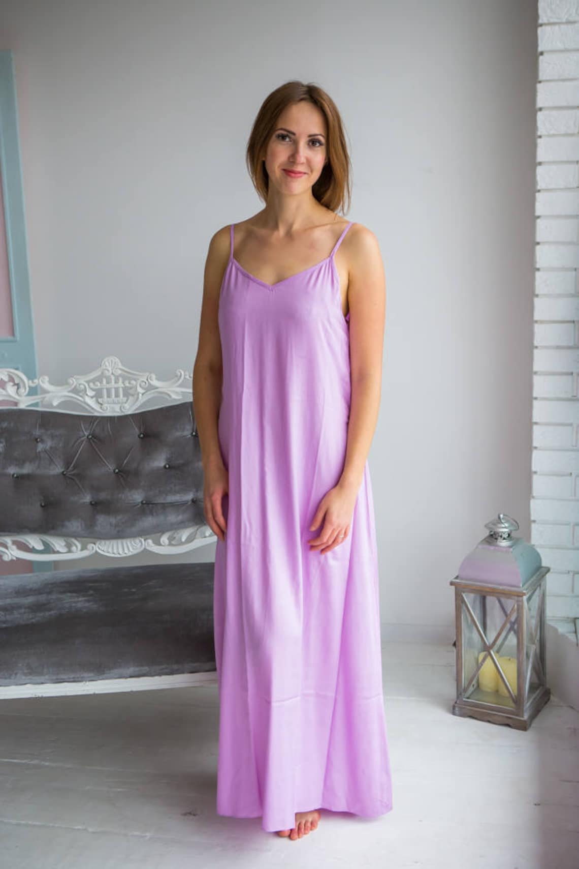 Long Solid Pastels Nighties for Every Woman Who Loves a Comfortable ...