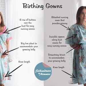 Light Blue Birthing Gowns - Labor Gowns, Delivery Gowns, Hospital Gowns ...
