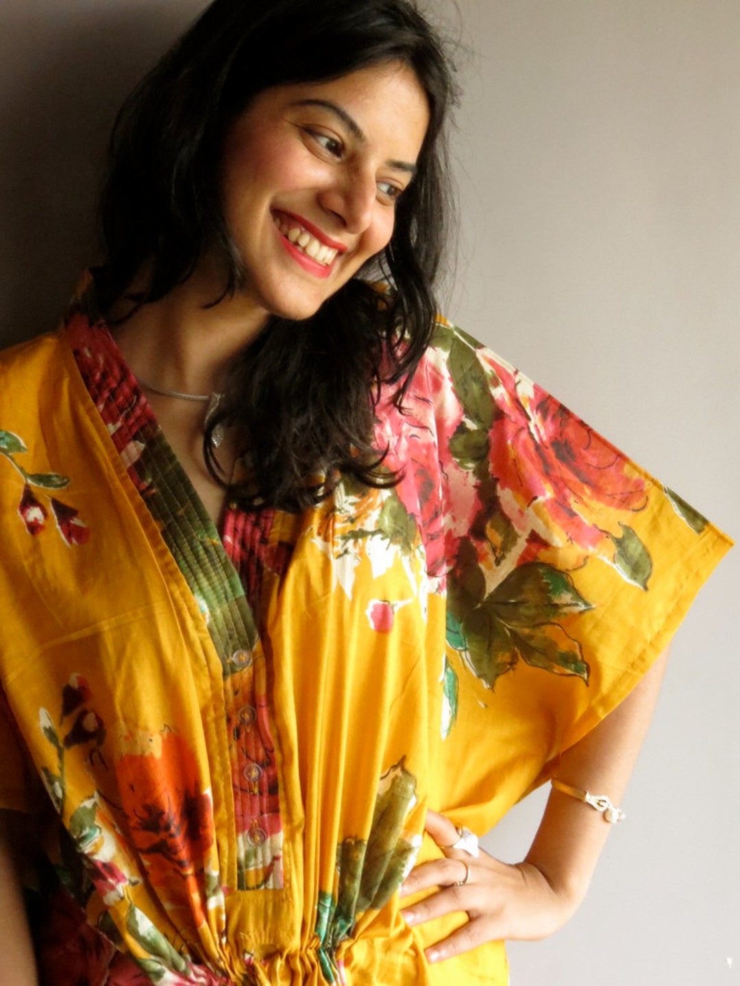 Yellow Nursing Maternity Hosptial Gown Delivery Kaftan - Perfect as ...