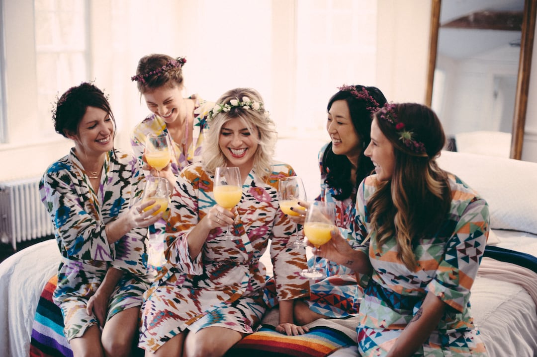 Aztec Bridesmaids Robes Kimono Crossover Robe. Bridesmaids Gifts ...