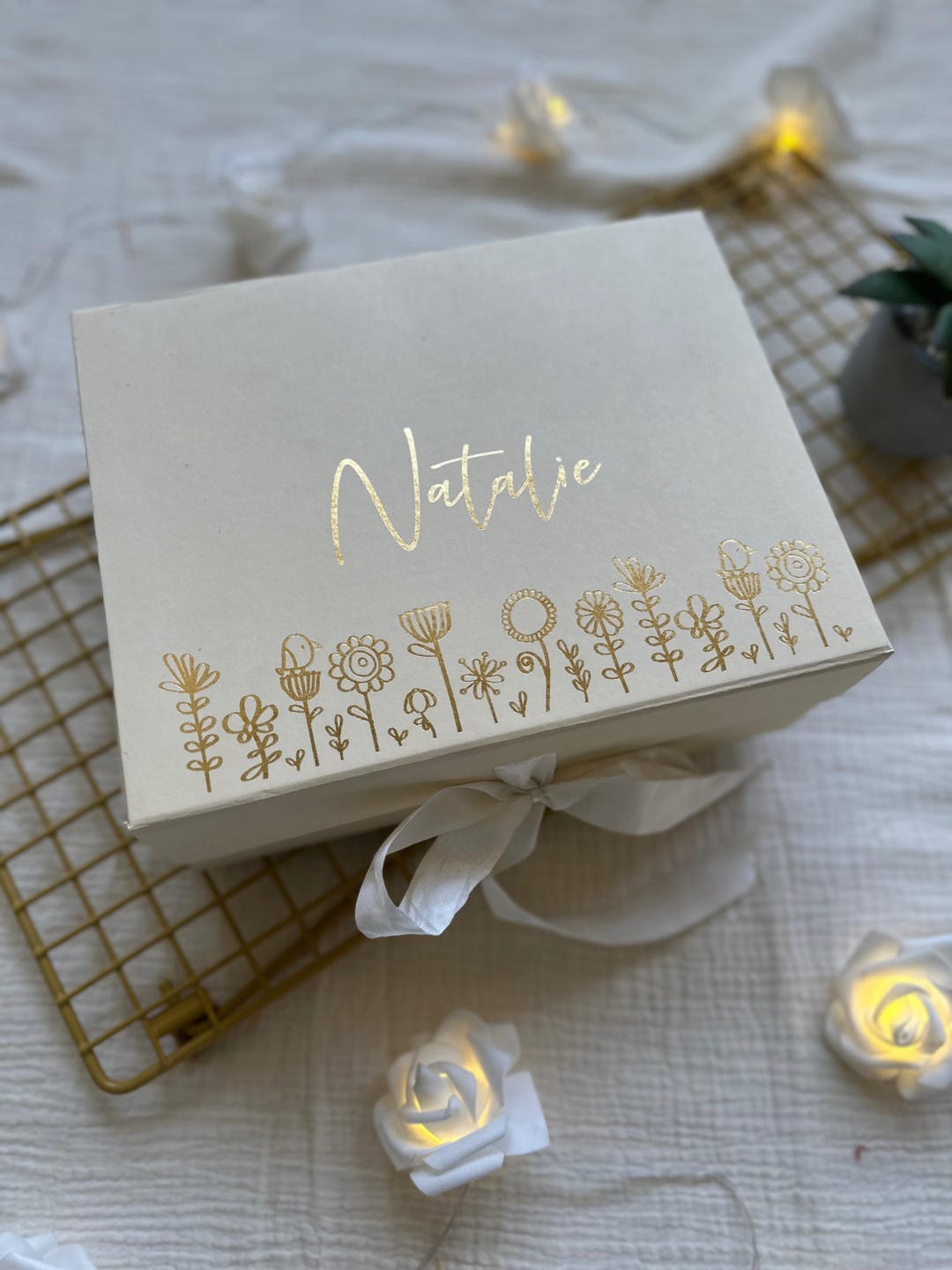 Wildflower Bridal Box, Personalized Bridesmaid Proposal Box or Thank ...