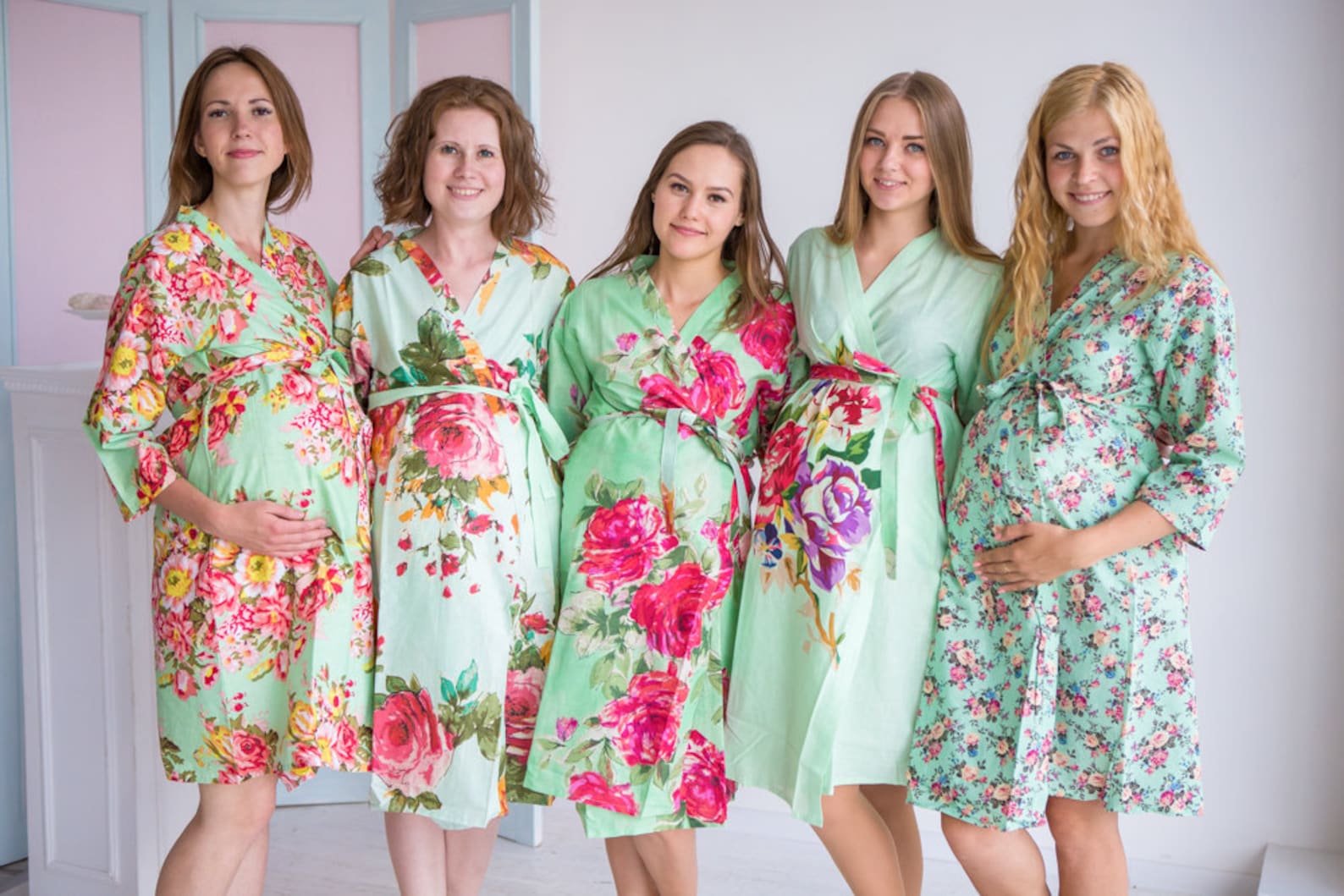 Moms in Mint Maternity Robe Delivery Robe Labor Gown - Etsy