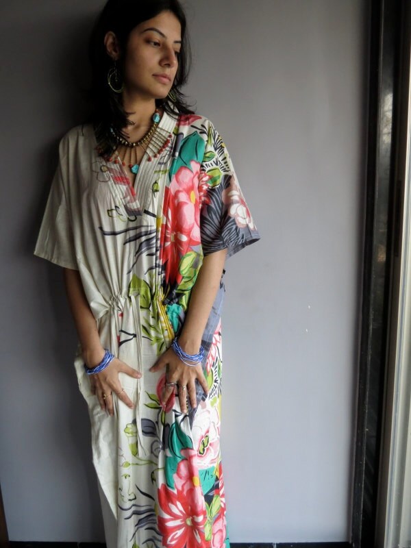 Unspoken Multicolored Kaftan Robe Perfect as a Long Dress - Etsy