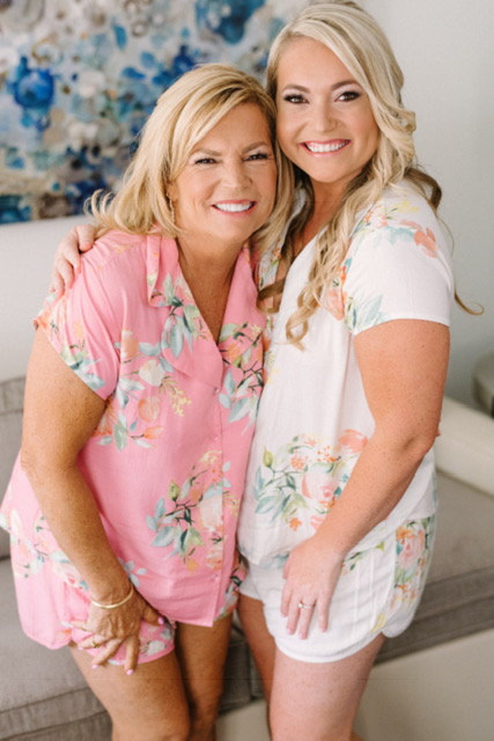 Dusty Pink Pj Sets Notched Collar Style Pj Sets in Angel - Etsy