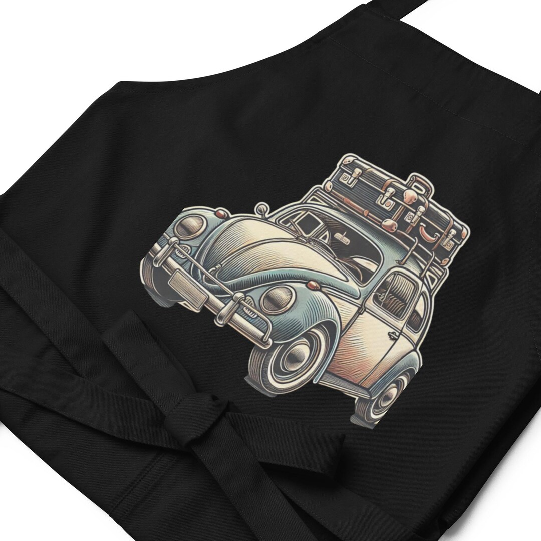 Vintage Car Apron | Retro Road Trip Apron | Classic Beetle Kitchen ...