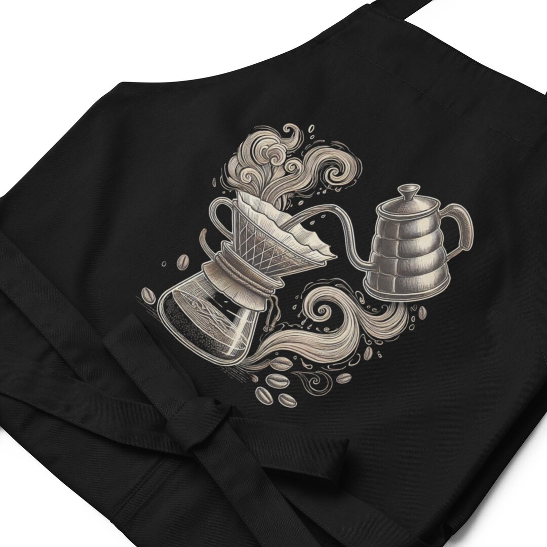 Coffee Apron, Barista Apron, Pour Over Coffee Apron, Coffee Lover Apron ...