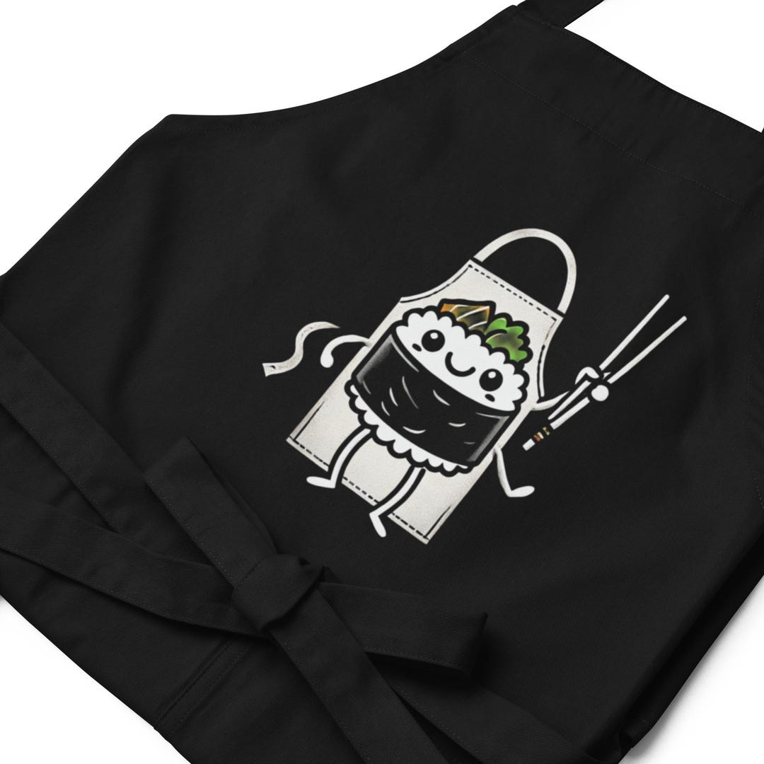 Funny Sushi Apron | Cute Japanese Food Apron | Sushi Chef Cooking Apron ...