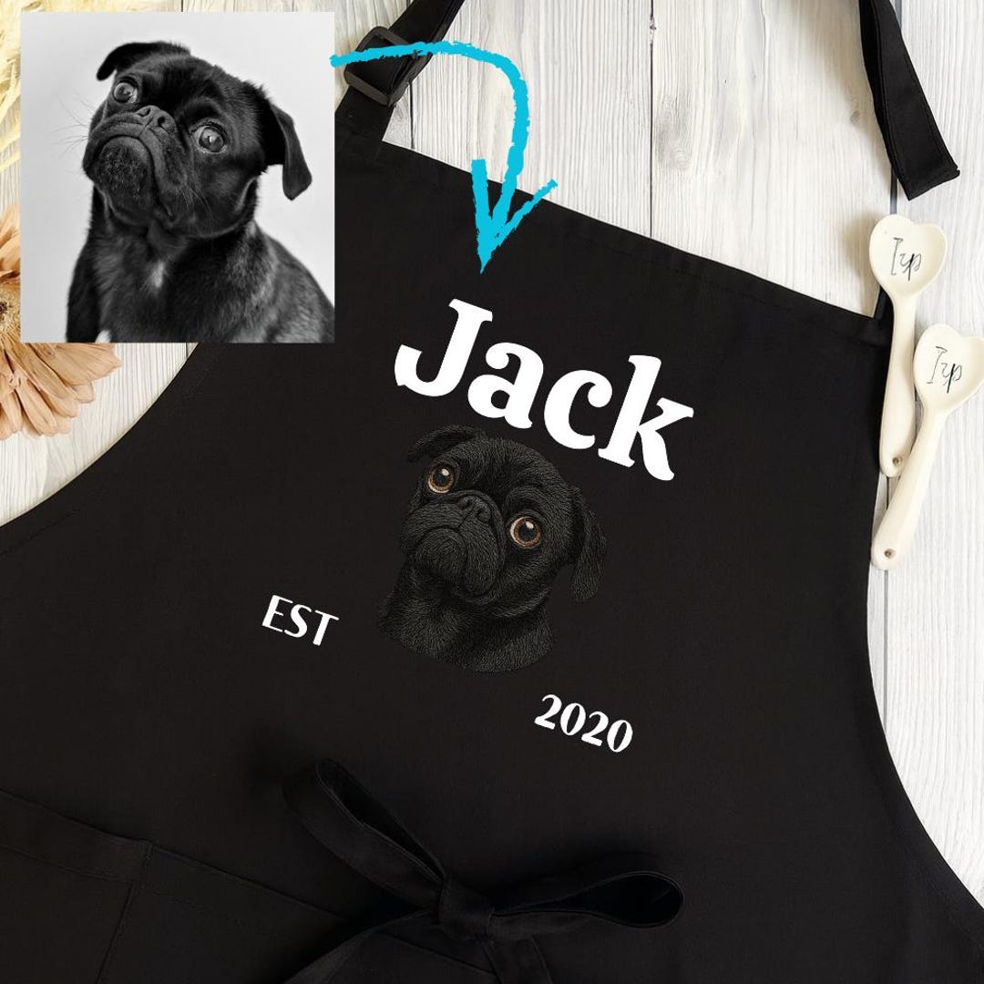 Custom Pet Apron Personalized Pet Photo Apron Dog Cat Apron Gift for ...