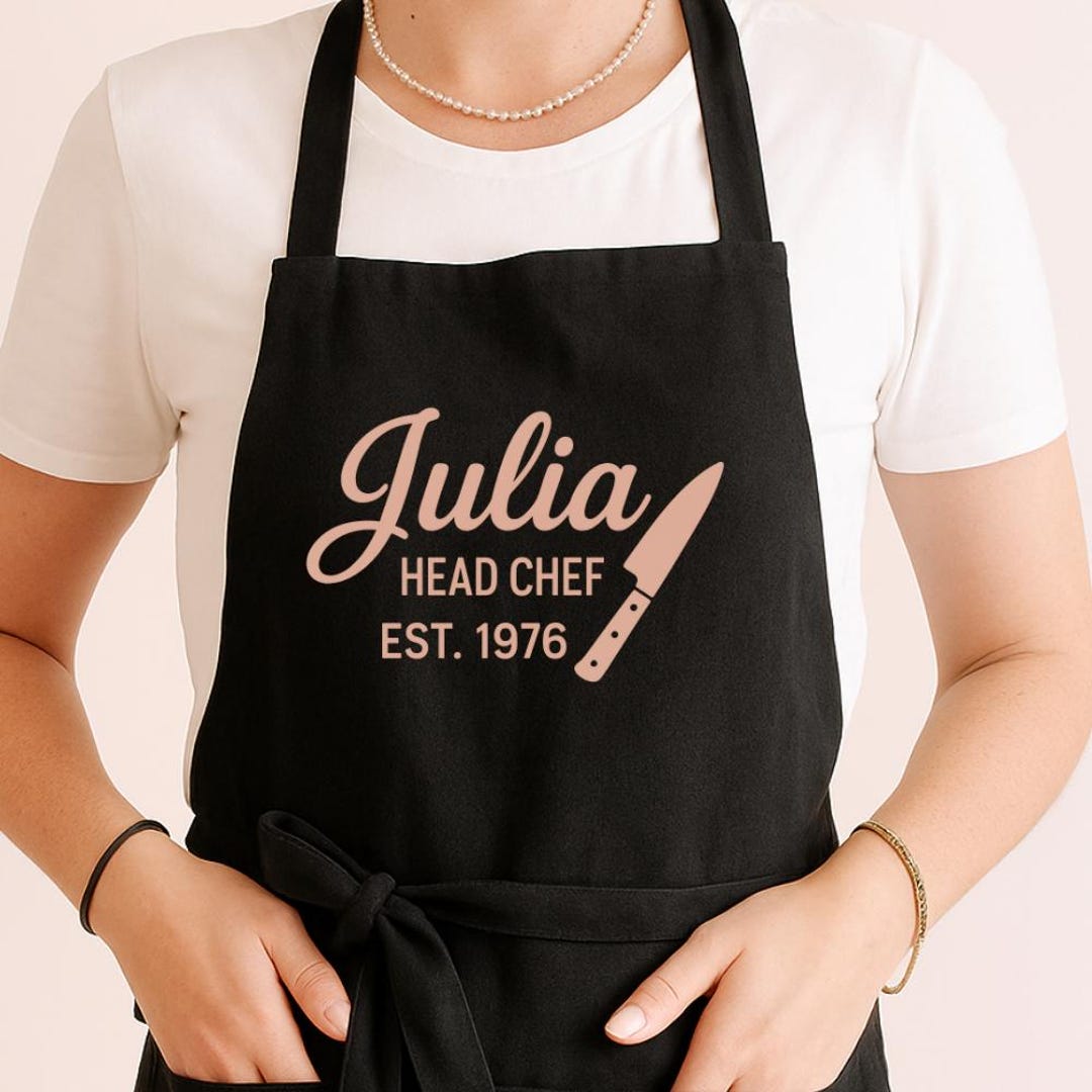 Personalized Head Chef Apron Custom Name Apron Home Cook Apron Gift for ...