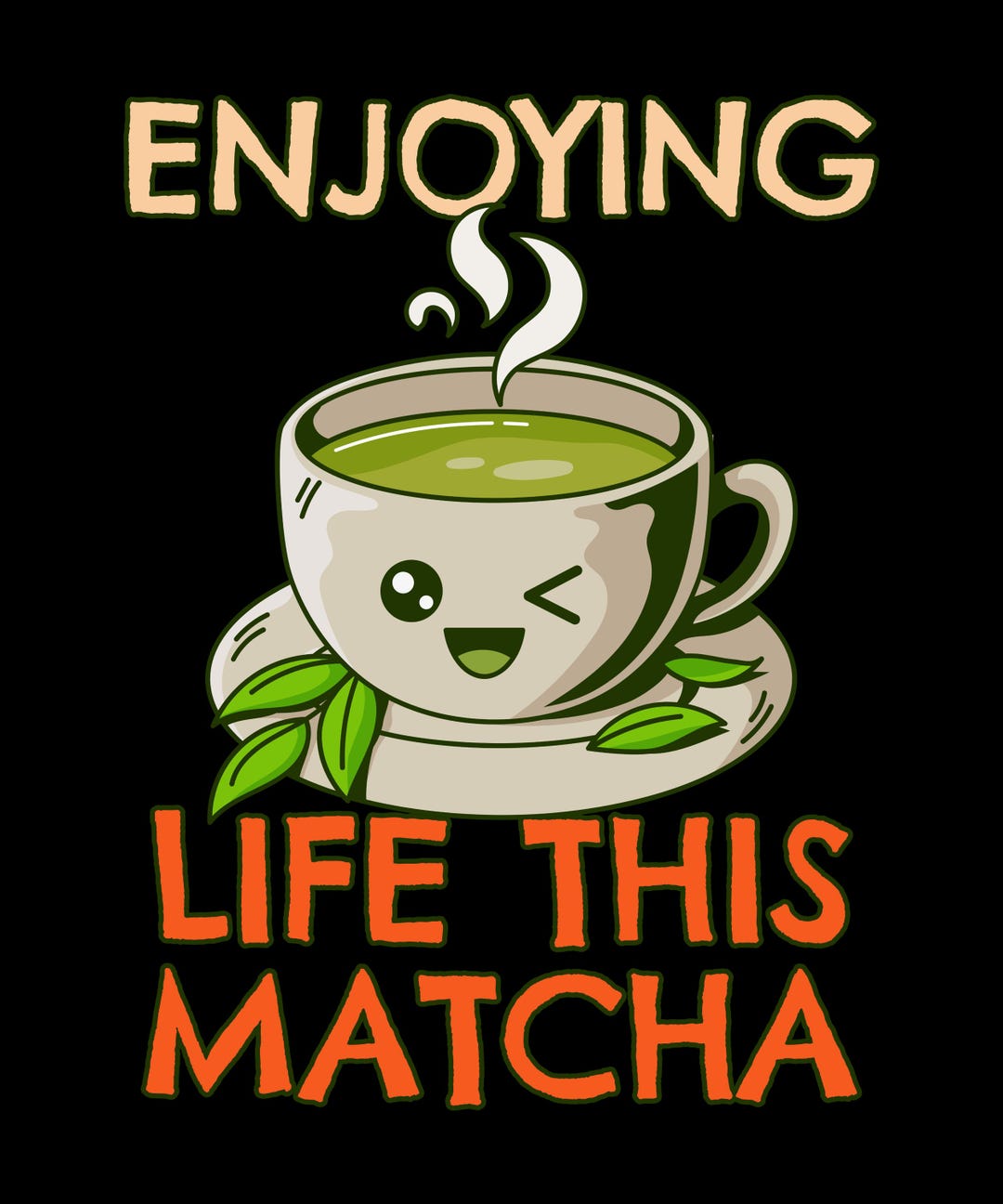 Cute Matcha Lover Sticker - Kawaii Green Tea Vinyl Decal - Fun Matcha ...