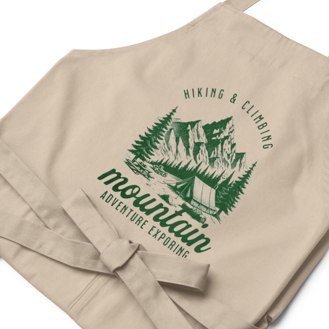 Mountain Adventure Apron for Camping, Hiking, and Outdoor Cooking ...