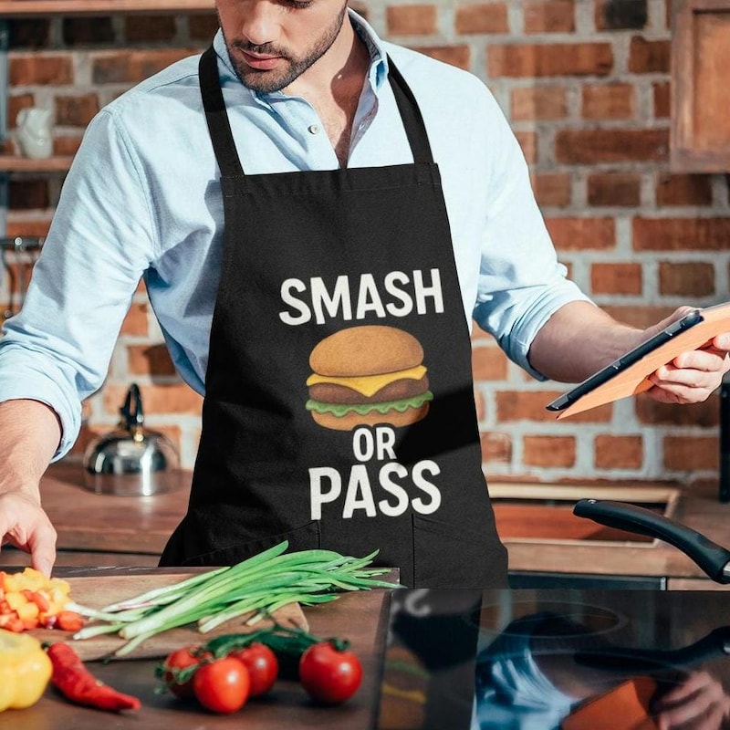 Custom Burger Apron - Etsy
