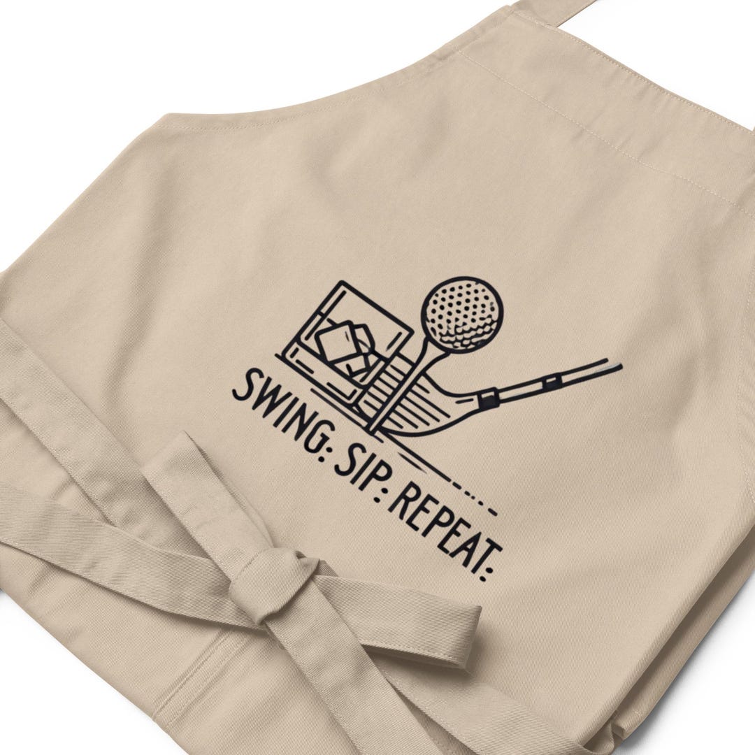 Swing Sip Repeat Golf Whiskey Apron for Golfers Who Love Drinks and ...