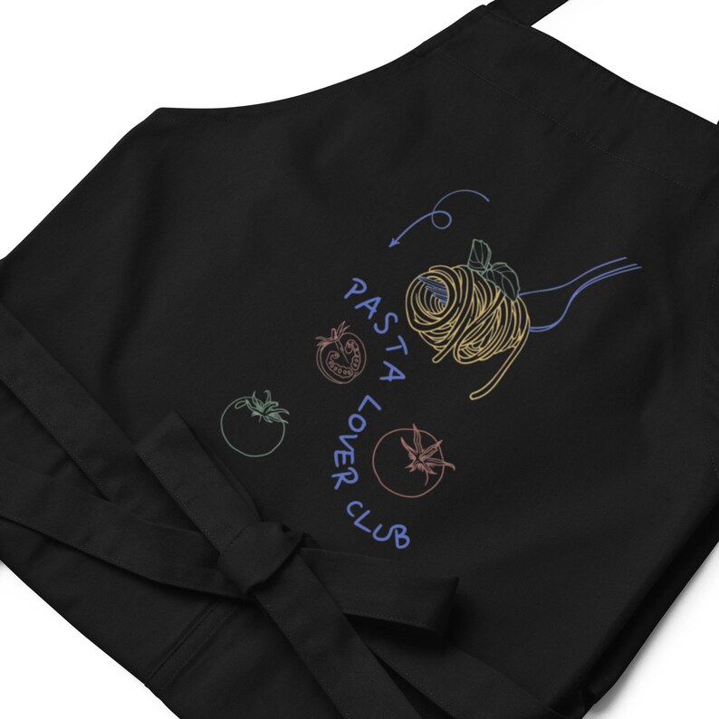 Pasta Lover Club, Organic Cotton Apron, Eco-friendly Cooking Apron ...