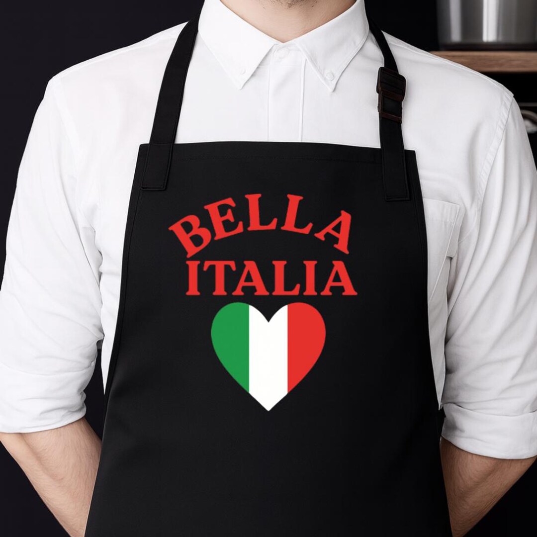 Italian Apron Italy Chef Apron Pizza Pasta Apron Kitchen Gift for Him ...