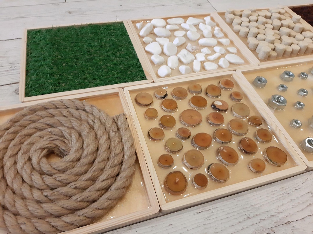Big Handmade Sensory Path for Kids – Montessori Barefoot Walking Panels ...
