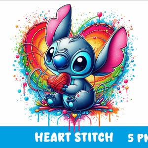 Heart Stitch 5 PNG Heart Stitch Splash and Watercolor Png Stitch ...