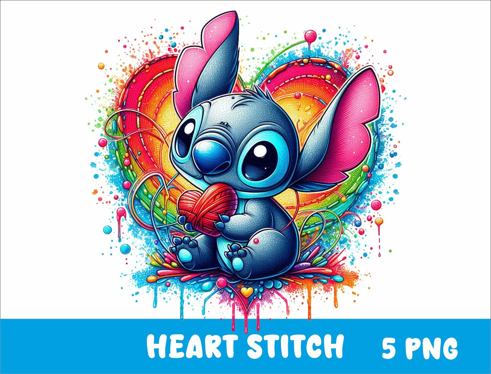 Heart Stitch 5 PNG Heart Stitch Splash and Watercolor Png Stitch ...