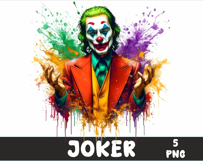 PNG Jokeman Dance Clipart, Superheroes Pop Art Digital Poster Design ...