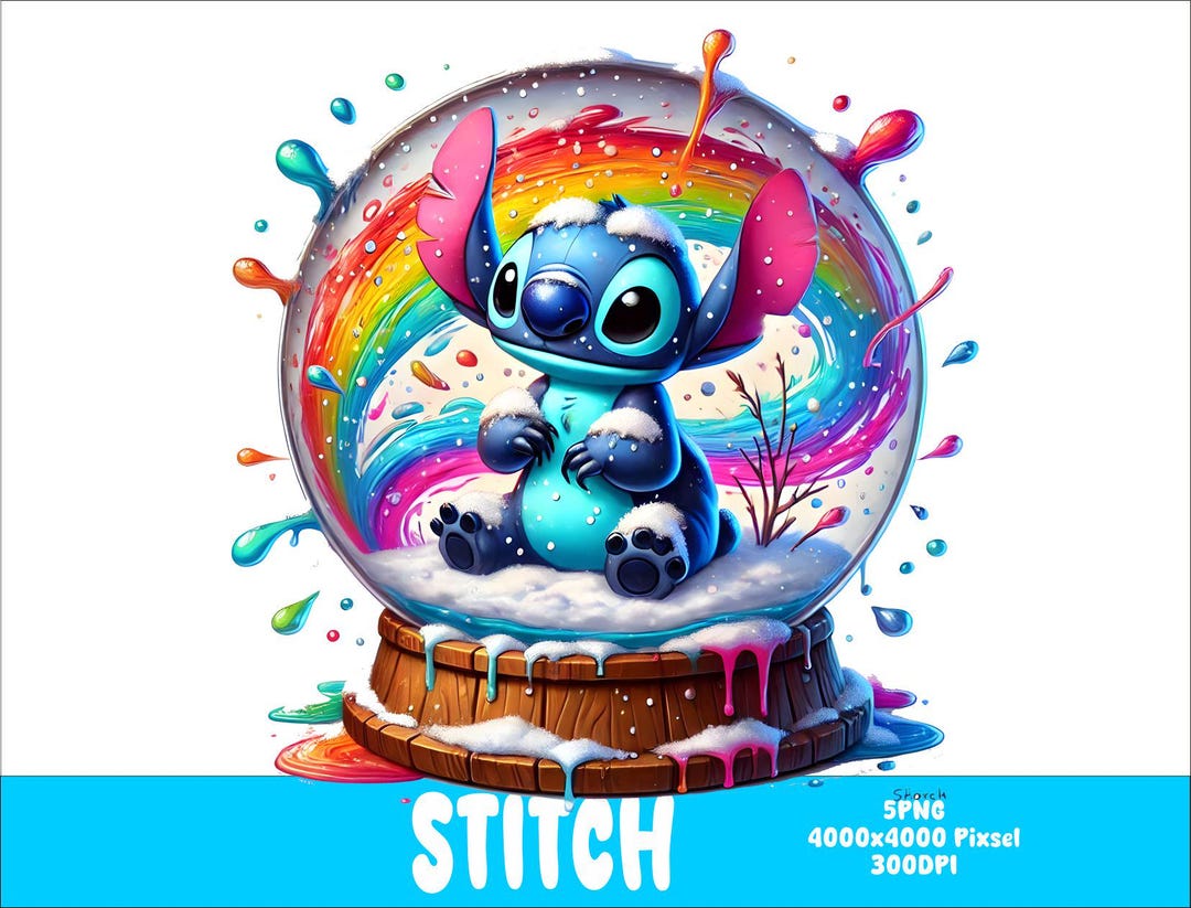Stitch 5 PNG Stitch Splash and Watercolor Png Stitch Transparent PNG ...