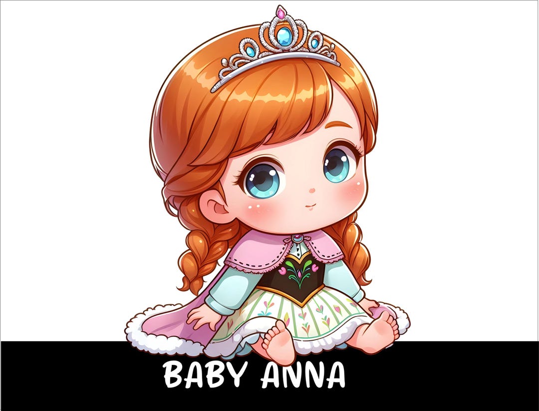 5 PNG Baby Princess Png Anna Splash and Watercolor Png Baby Anna ...