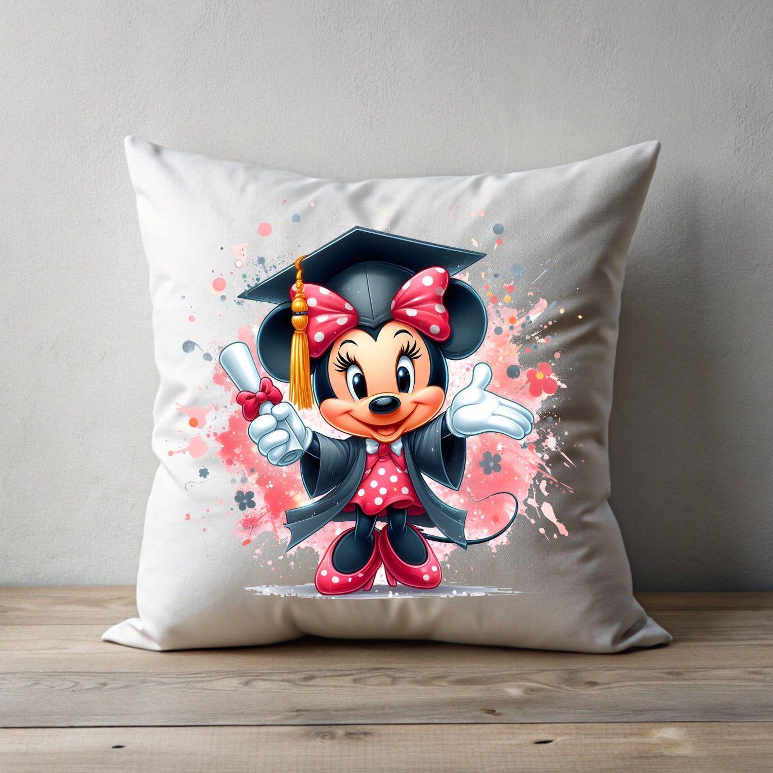 5 PNG Graduate Minnie Png Mouse Splash and Watercolor Png Minnie ...