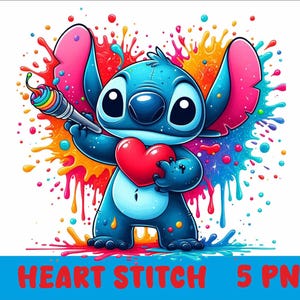Heart Stitch 5 PNG Heart Stitch Splash and Watercolor Png Stitch ...
