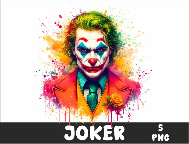 5 PNG Joker Png Splash and Watercolor Png Joker Transparent PNG File ...