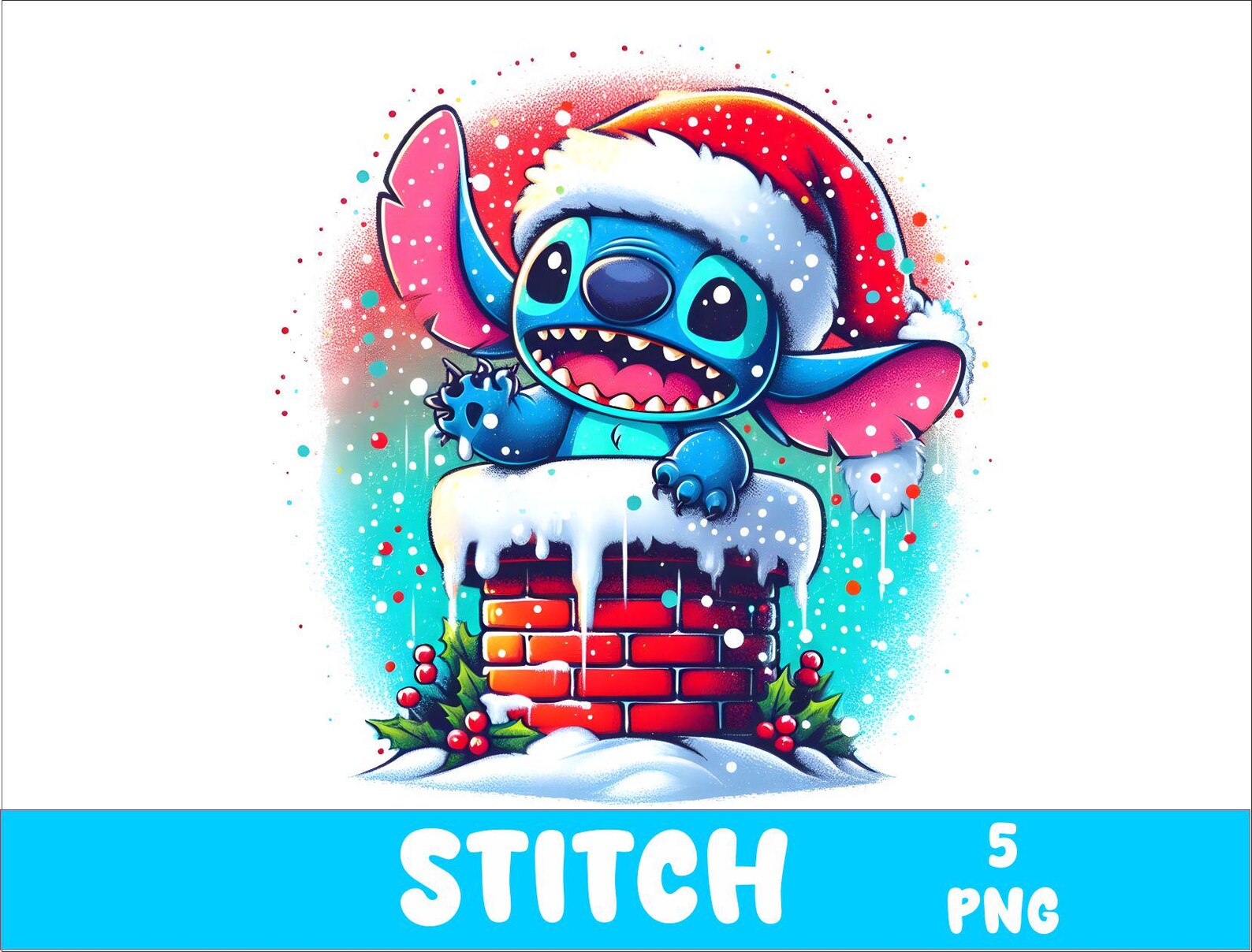 Christmas Stitch 5 PNG Chirstmas Stitch Splash and Watercolor Png ...