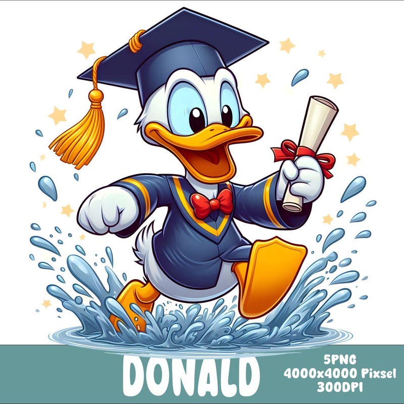 Donald Duck Graduate 2026 - Etsy