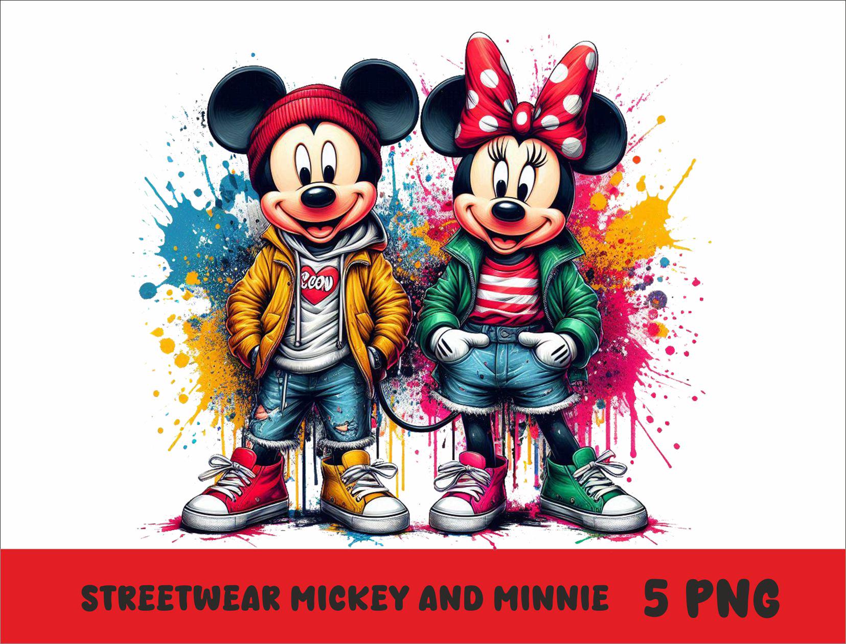 Streetwear Mickey and Minnie 5 PNG Streetwear Mouse Splash and ...