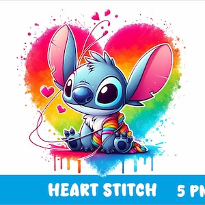 Heart Stitch 5 PNG Heart Stitch Splash and Watercolor Png Stitch ...