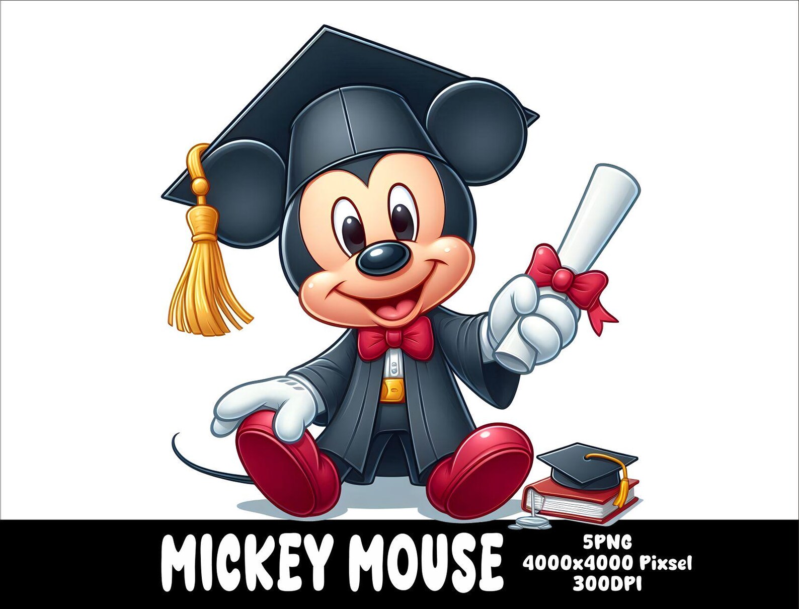 5 PNG Graduate Mickey Png Mouse Splash and Watercolor Png Mickey ...