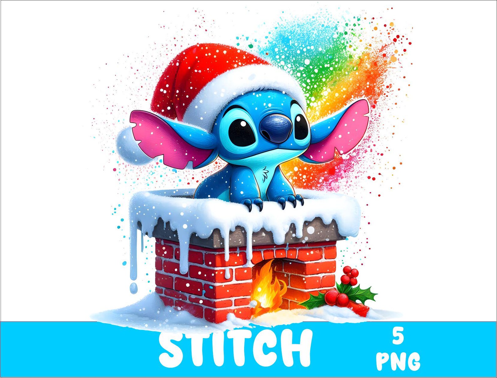 Christmas Stitch 5 PNG Chirstmas Stitch Splash and Watercolor Png ...