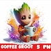 Coffee Superhero 5 PNG Superhero Splash and Watercolor Png Coffee ...
