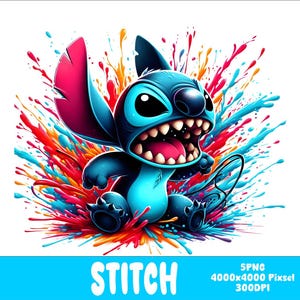 5 PNG Angry Stitch Png Stitch Splash and Watercolor Png Angry Stitch ...