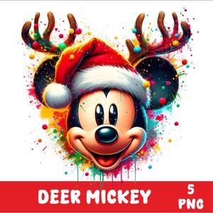 Deer Mickey 5 PNG Deer Mouse Splash and Watercolor Png Mickey ...