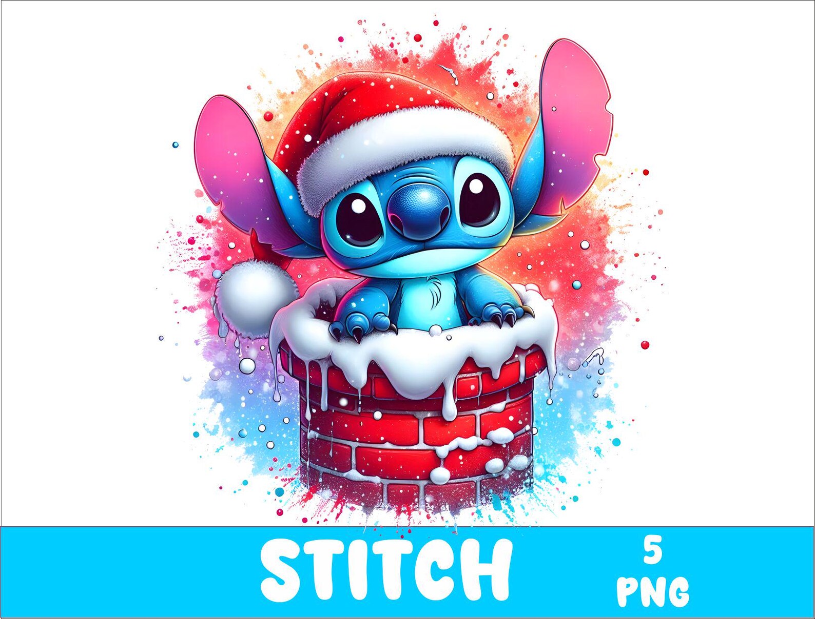 Christmas Stitch 5 PNG Chirstmas Stitch Splash and Watercolor Png ...