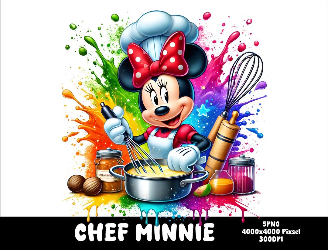 5 PNG Chef Mınnıe Png Chef Mouse Splash and Watercolor Png Mınnıe ...