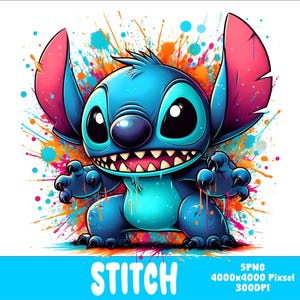 5 PNG Angry Stitch Png Stitch Splash and Watercolor Png Angry Stitch ...