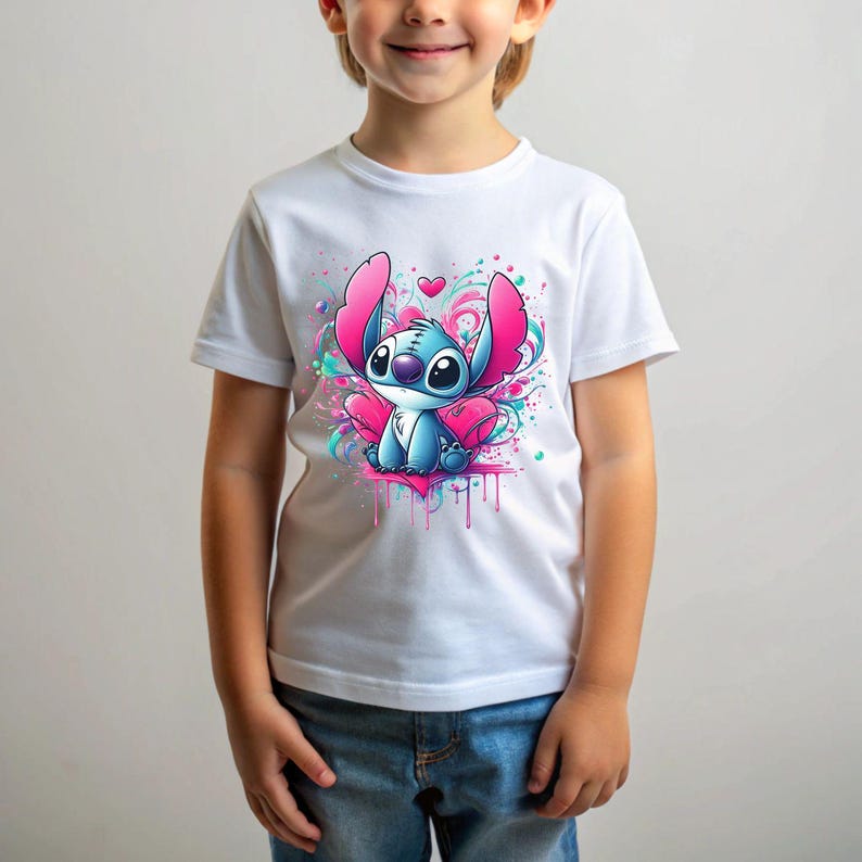 Pink Heart Stitch 5 PNG Stitch Splash and Watercolor Png Heart Stitch ...