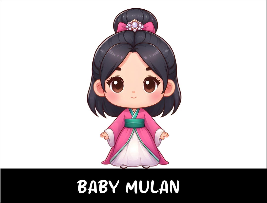 5 PNG Baby Princess Png Mulan Splash and Watercolor Png Baby Mulan ...