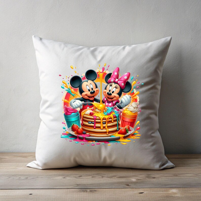 5 PNG Pancake Mickey and Minnie Png Stitch Splash and Watercolor Png ...