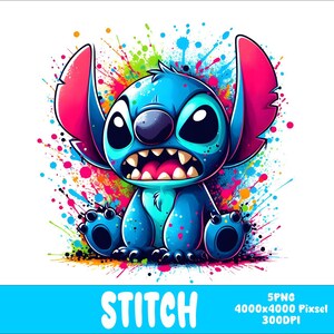 5 PNG Angry Stitch Png Stitch Splash and Watercolor Png Angry Stitch ...