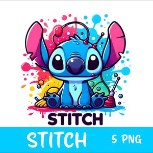 5 PNG Stitch PNG Stitch Splash and Watercolor Png Stitch Transparent ...