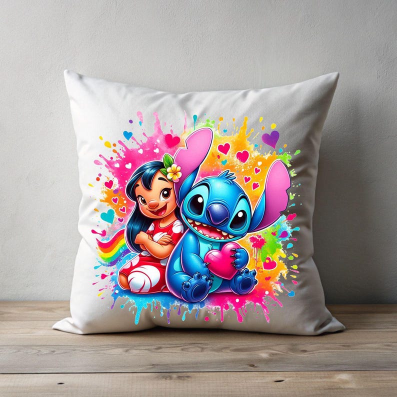 Heart Lilo and Stitch 5 PNG Heart and Flower Stitch Splash and ...