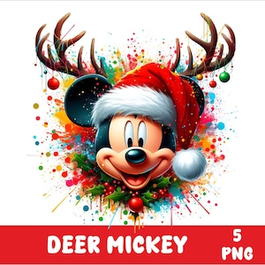 Deer Mickey 5 PNG Deer Mouse Splash and Watercolor Png Mickey ...