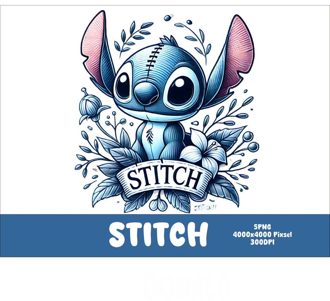 Stitch PNG Stitch Splash and Watercolor Png Stitch Transparent PNG File ...